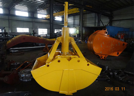 One Cylinder Clamshell Bucket , Komatsu PC360 Telescopic Boom Grapple ...