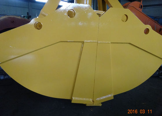 One Cylinder Clamshell Bucket , Komatsu PC360 Telescopic Boom Grapple ...